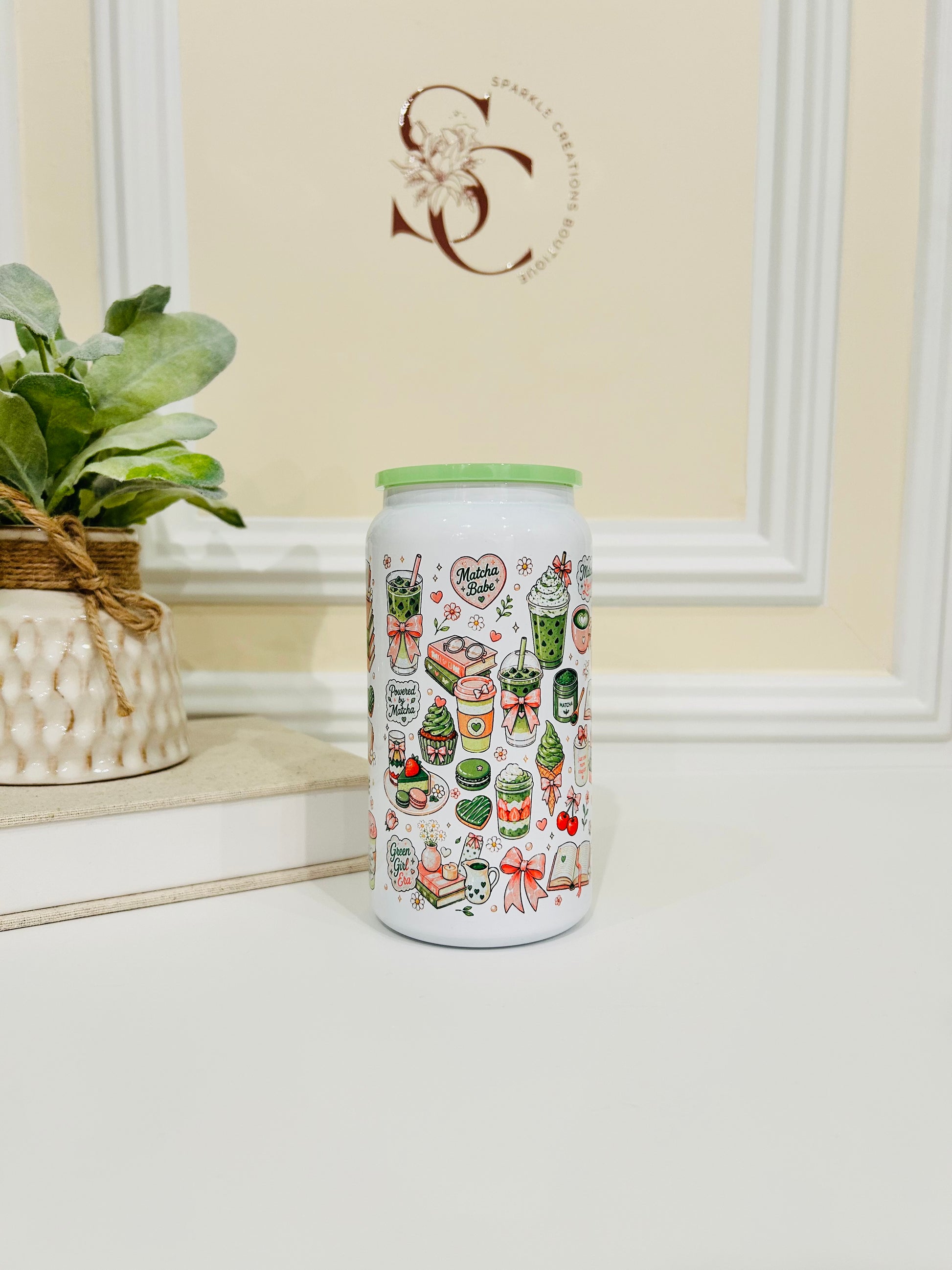 Matcha Lover Cup – Sparkle Creations by Lily